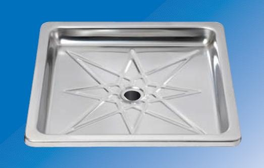 Bac de douche carré 60x60 inox - Réf. - SALLE DE BAIN / PLOMBERIE ...