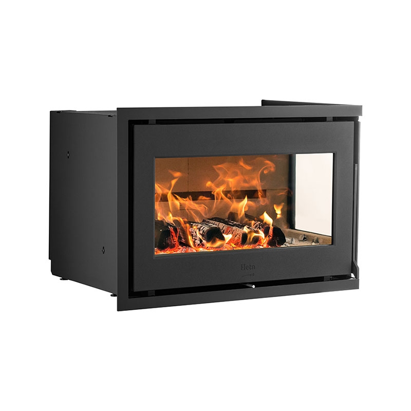 Insert à bois Scandinave Heta VISTA - Réf. - CHAUFFAGE - Poêles à bois ...